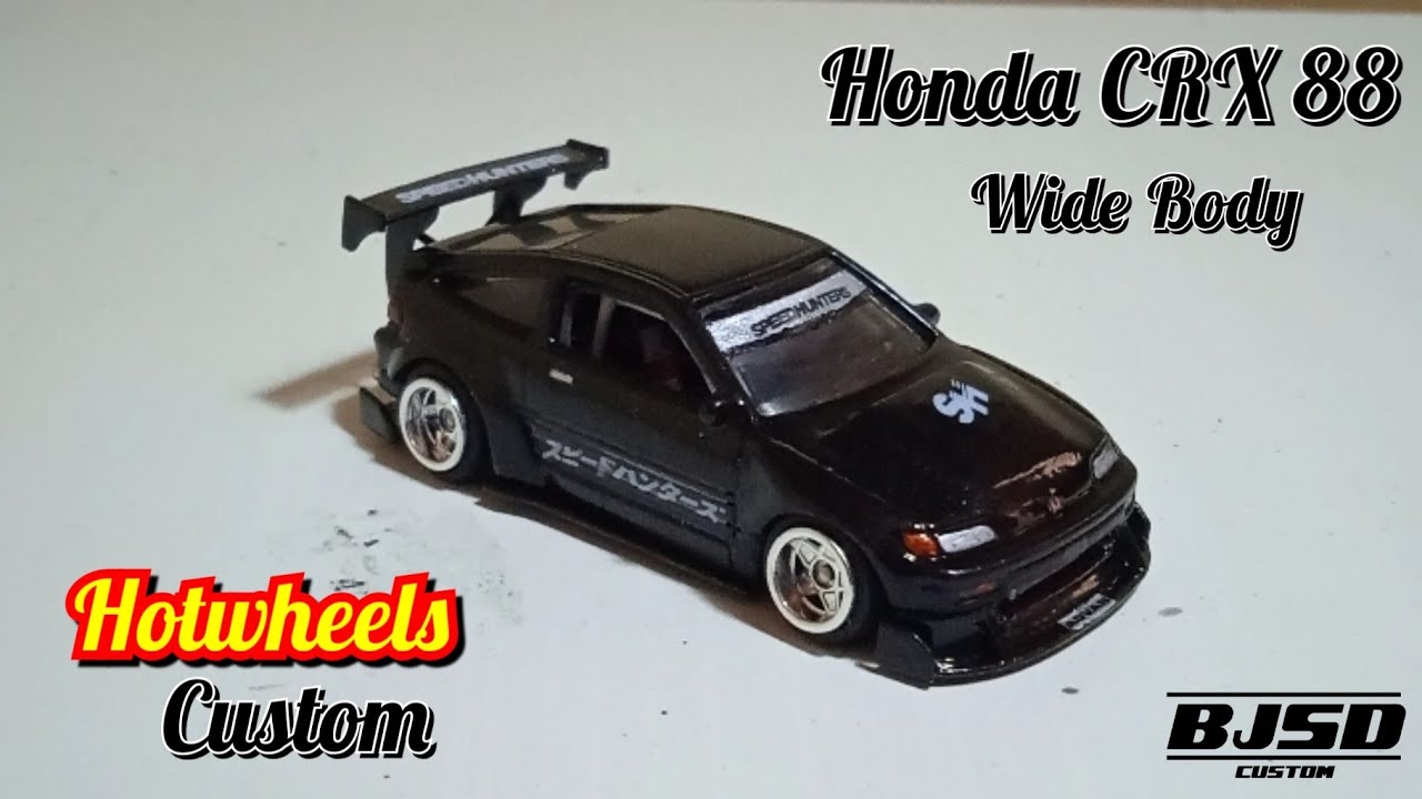 Honda CRX '88 Wide body Hotwheels Custom - YouTube