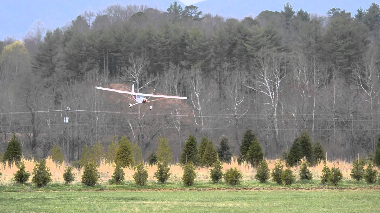 Maiden Flight of the 12' Telemaster Kit - YouTube