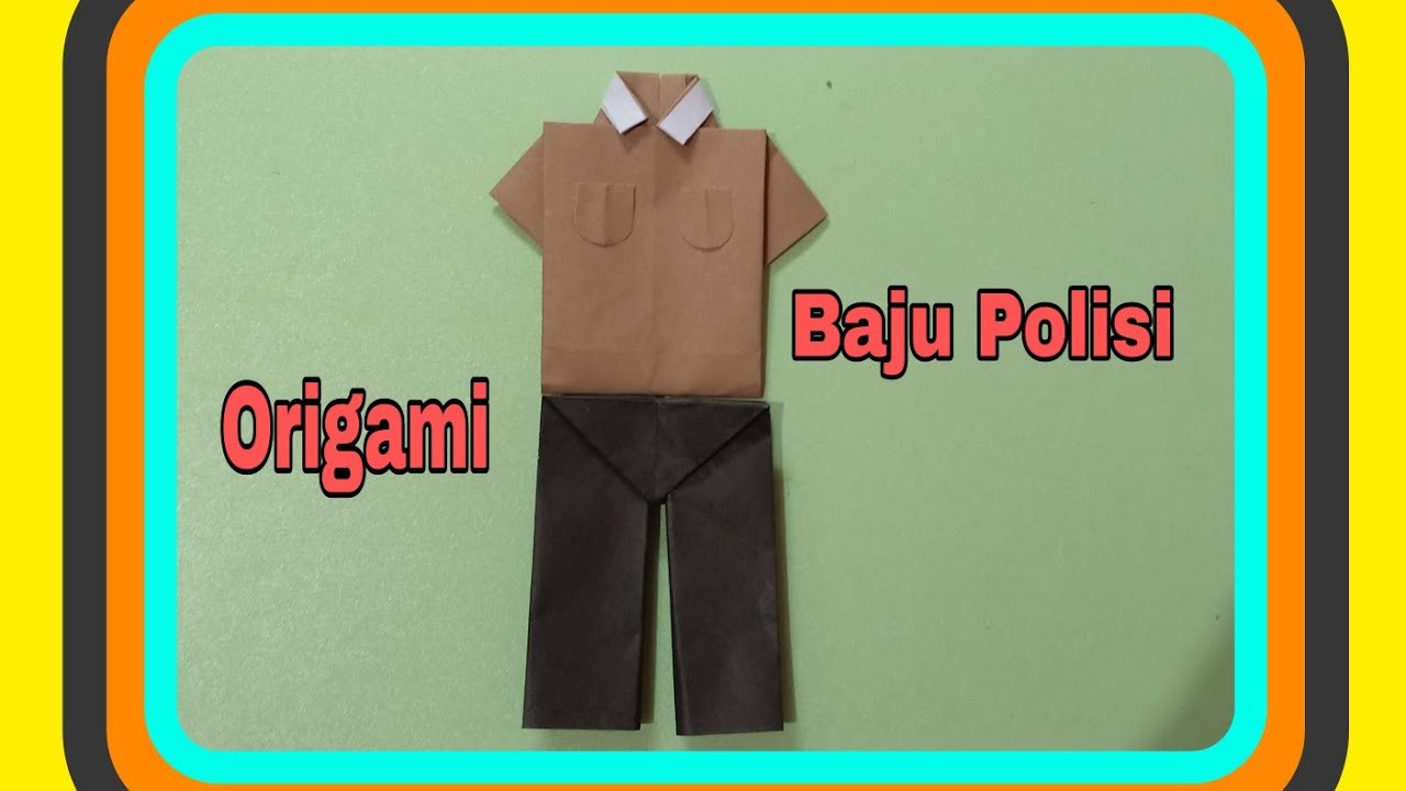 Baju Polisi Origami || Make a Police Suit from Origami - YouTube