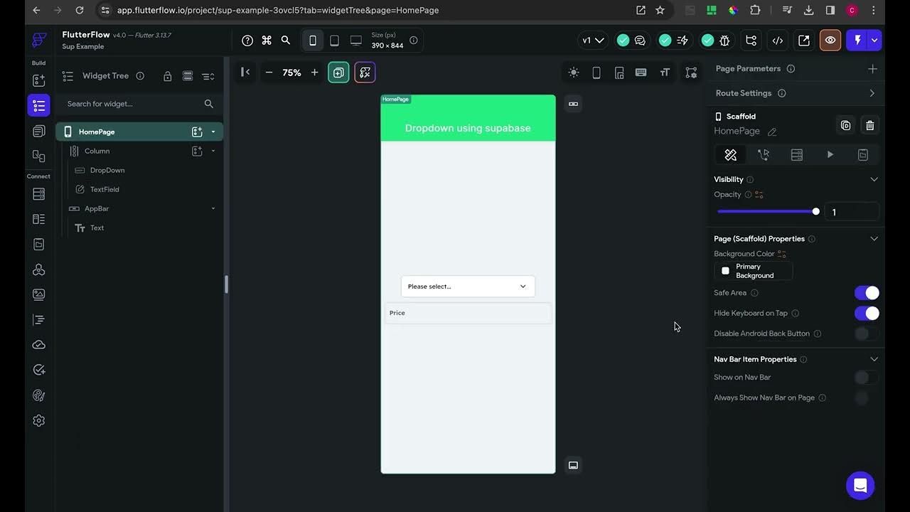 Flutterflow Dropdown With Supabase Query Youtube
