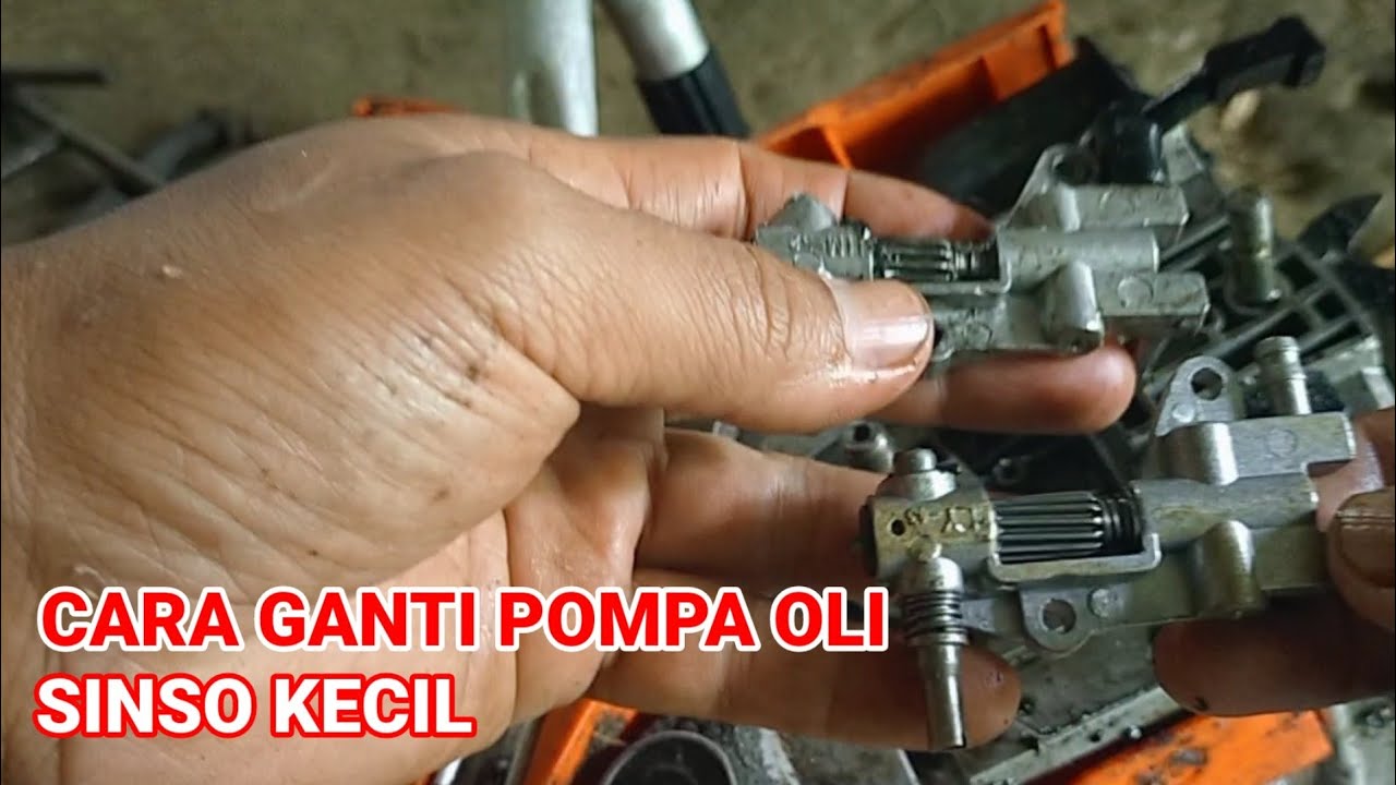 CARA GANTI POMPA OLI SINSO KECIL @MASANANG1 - YouTube