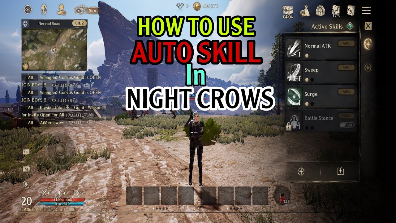 How to use auto skill in NIGHT CROWS - YouTube