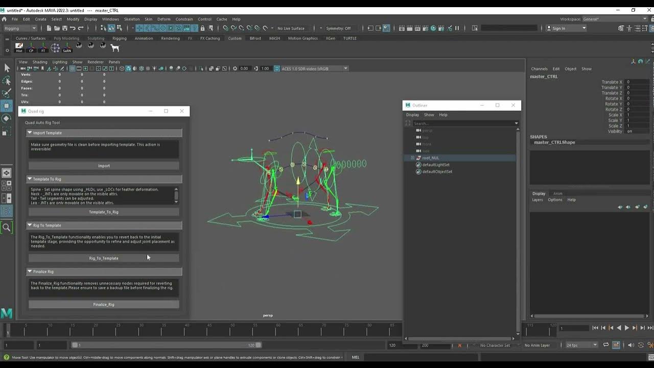 Quadruped Auto Rig - YouTube