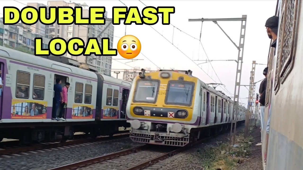 ANDHERI TO VIRAR DOUBLE FAST LOCAL🚄 | NON STOP SPEED RUN | MUMBAI LOCAL ...