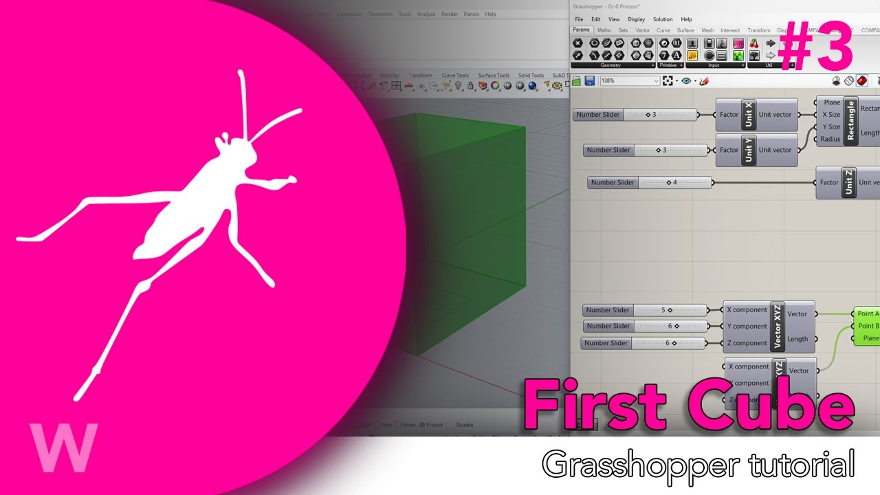 Model Your First Cube in Grasshopper | Beginner Architecture Tutorial ...
