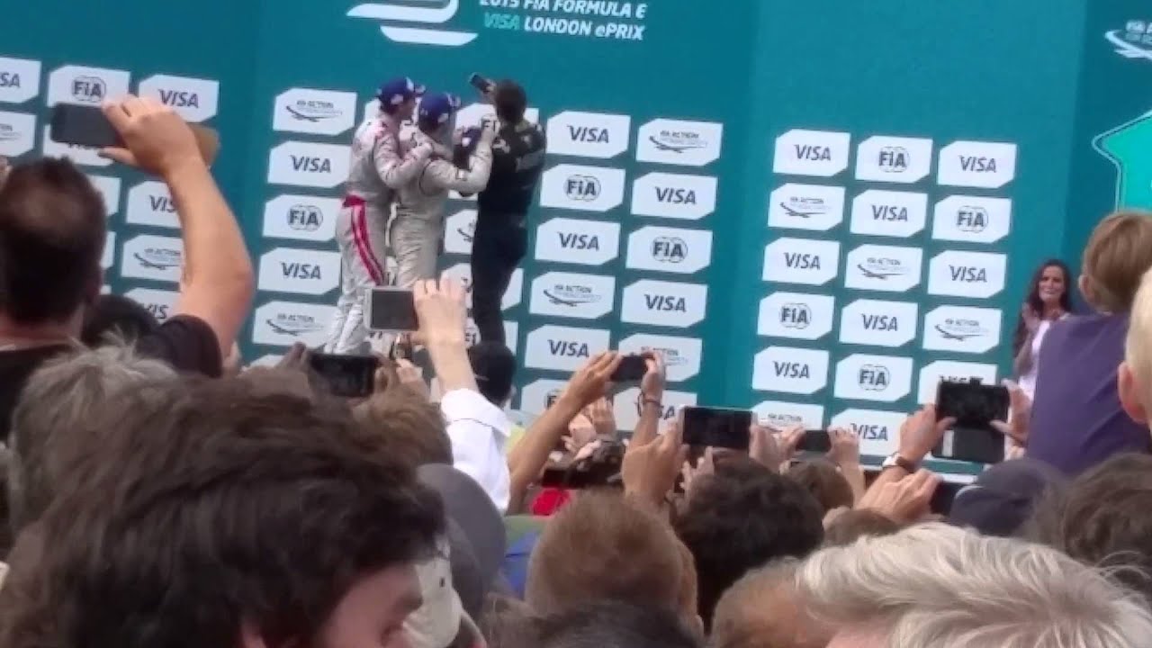 Formula e london podium - YouTube