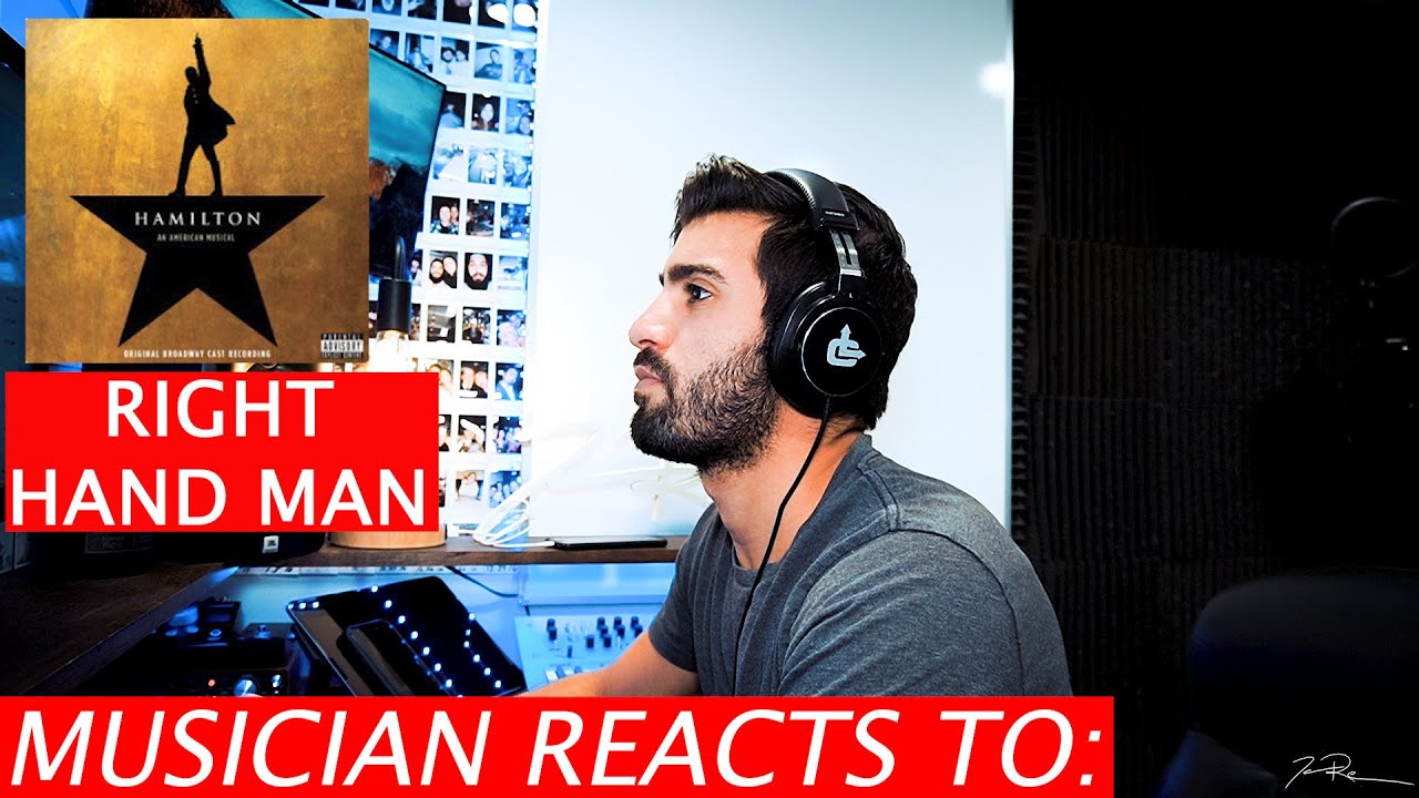 Right Hand Man - Hamilton - Musicians Reaction - YouTube