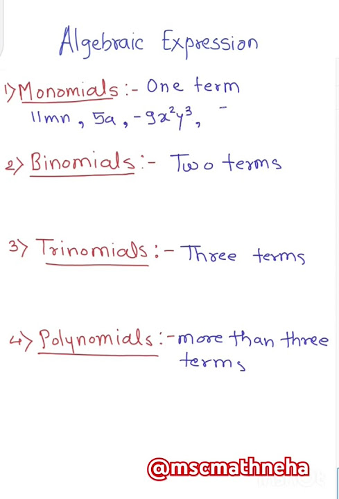 Algebraic expression#maths #education#teaching#knowledge # - YouTube