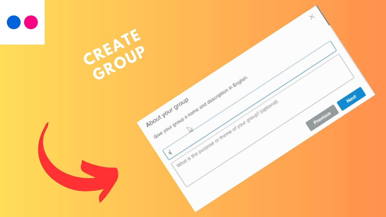 how to create a group on flickr - YouTube