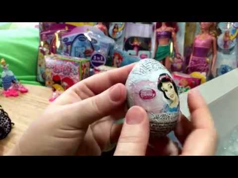 Disney Princess Mystery Surprise Toy Chocolate Eggs New Crystal Toys & Jake Neverland Pirates Zaini!