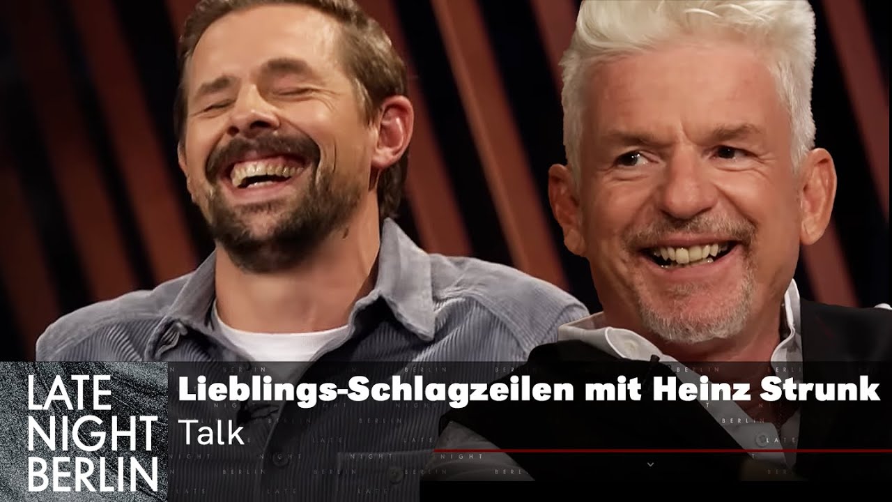 Lieblings-Schlagzeilen der "Bild", mit Heinz Strunk | Talk | Late Night ...