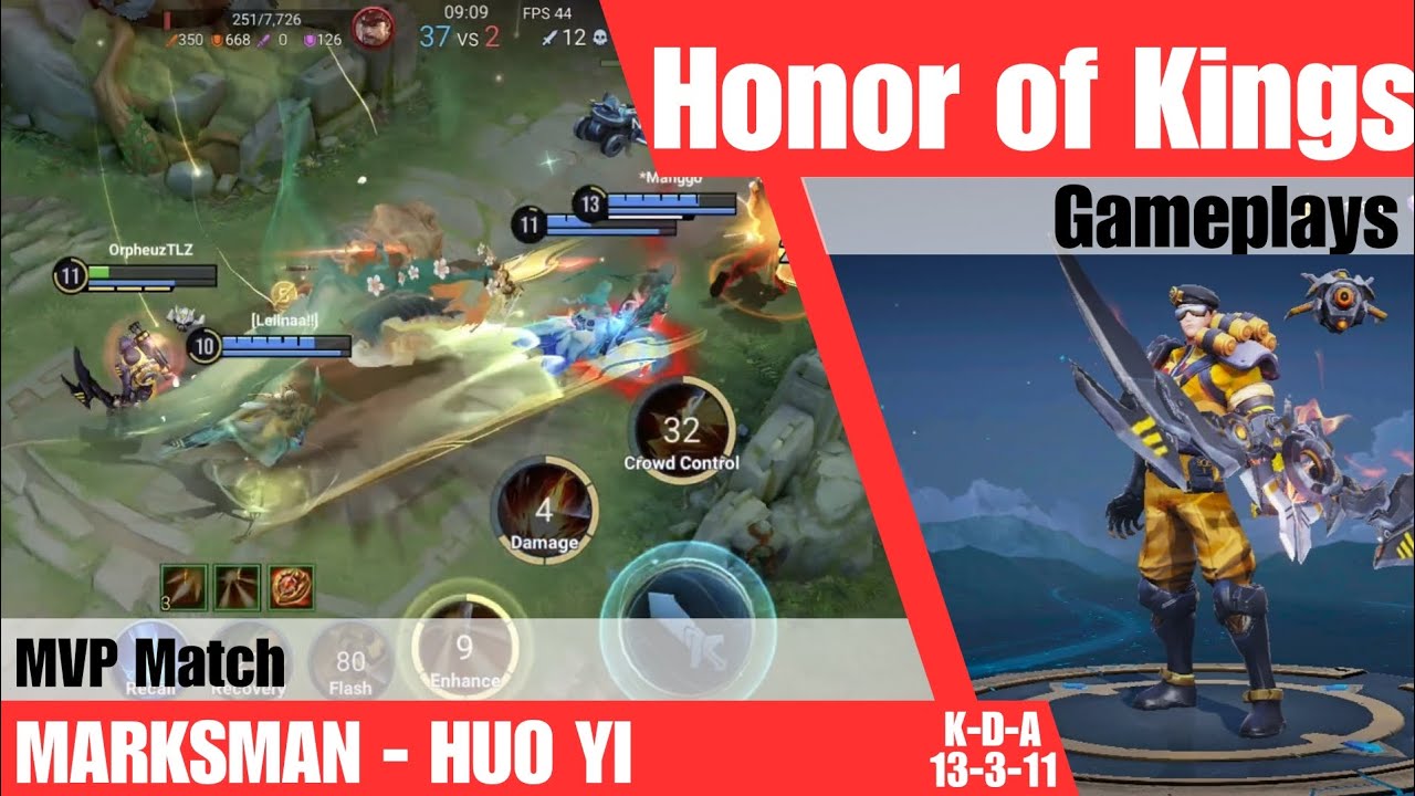 Honor of Kings - Huo Yi MVP Match | 13 Kills 11 Assist - YouTube