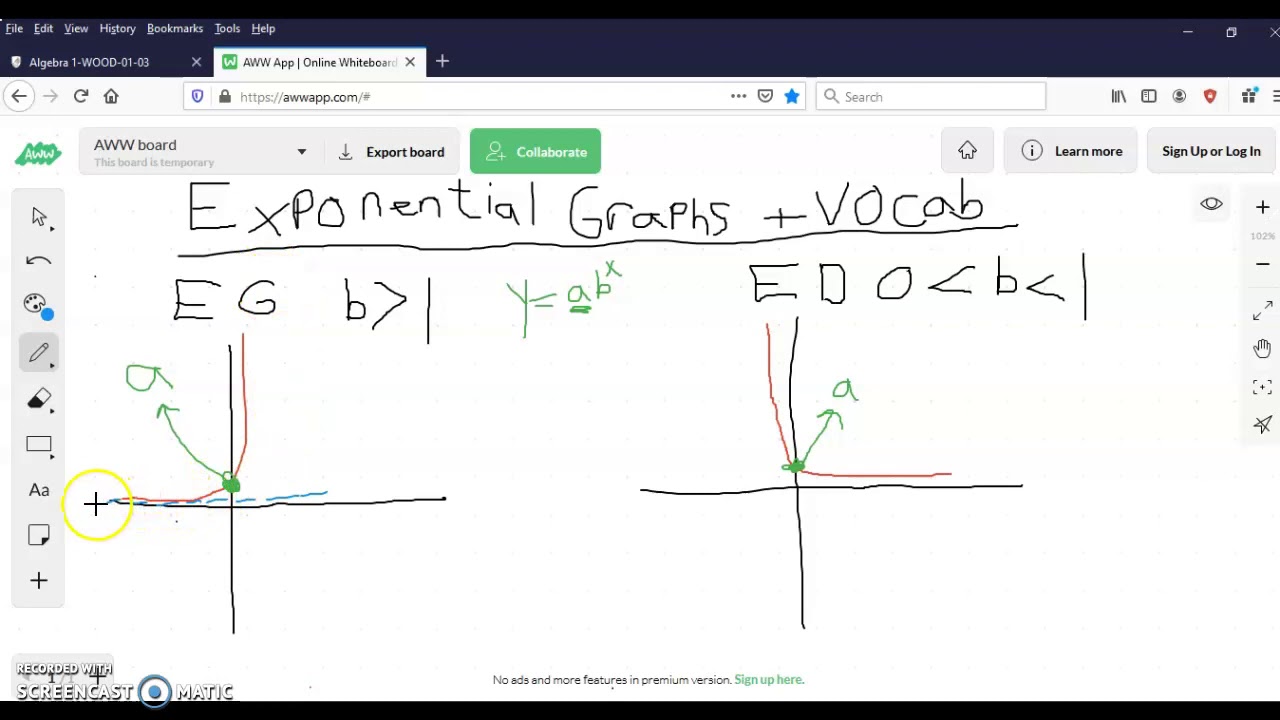 Exponential Function Graphs - YouTube