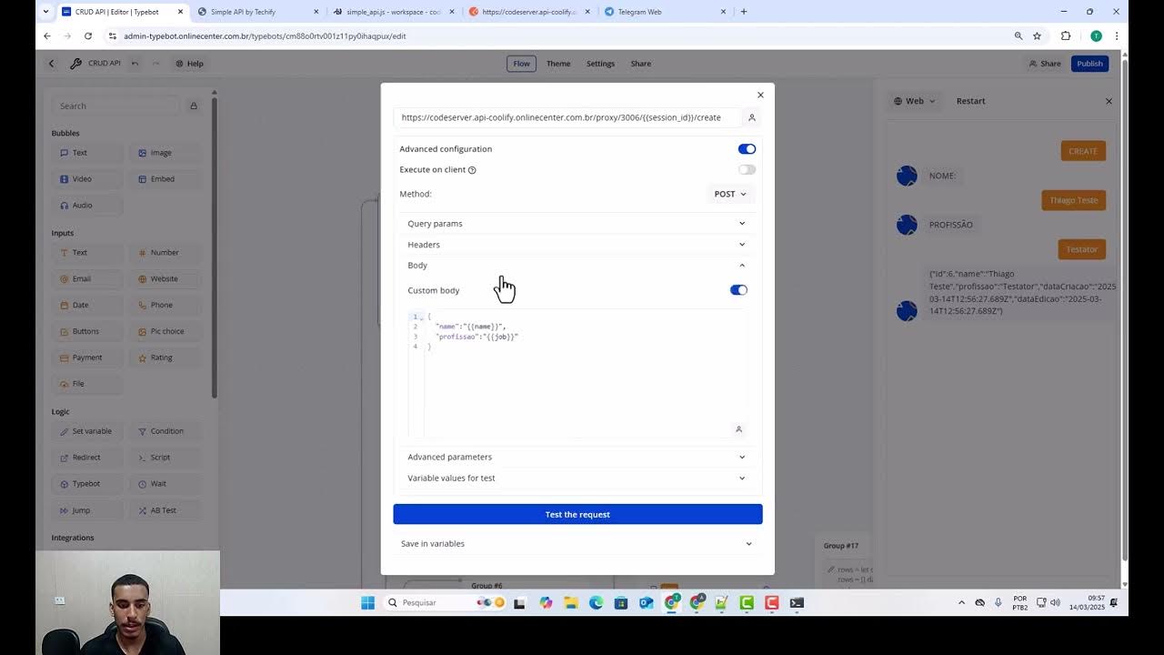 CRUD completo no Typebot - YouTube