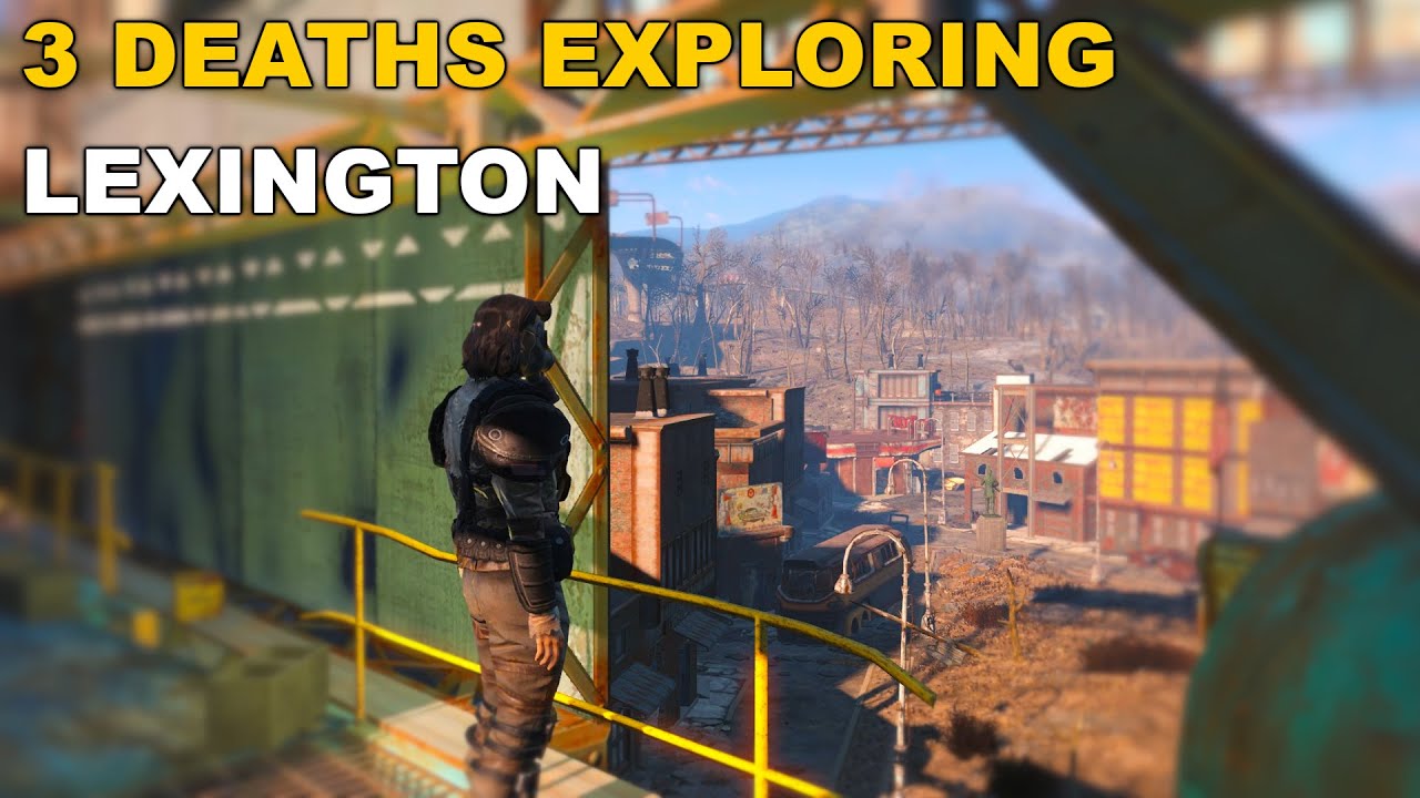 Died 3 times exploring Lexington in Fallout 4 - YouTube