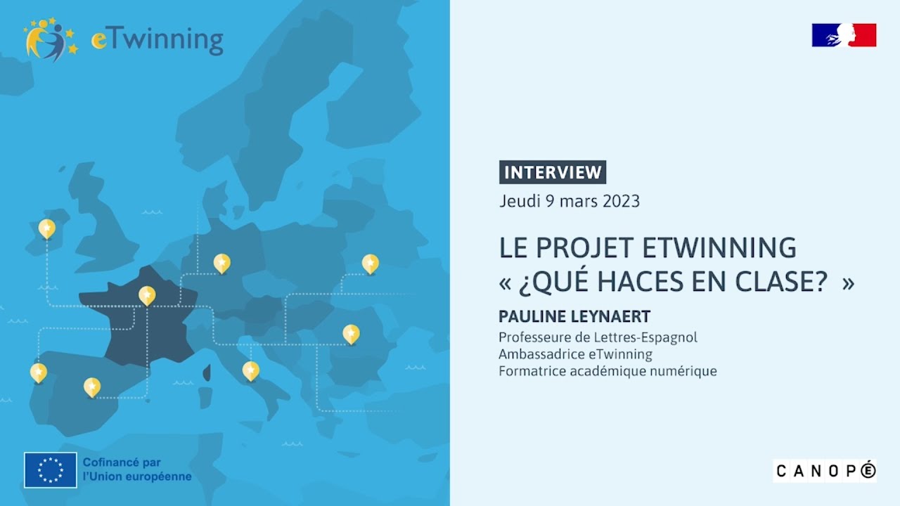 Projet eTwinning ¿Qué haces en clase? - YouTube