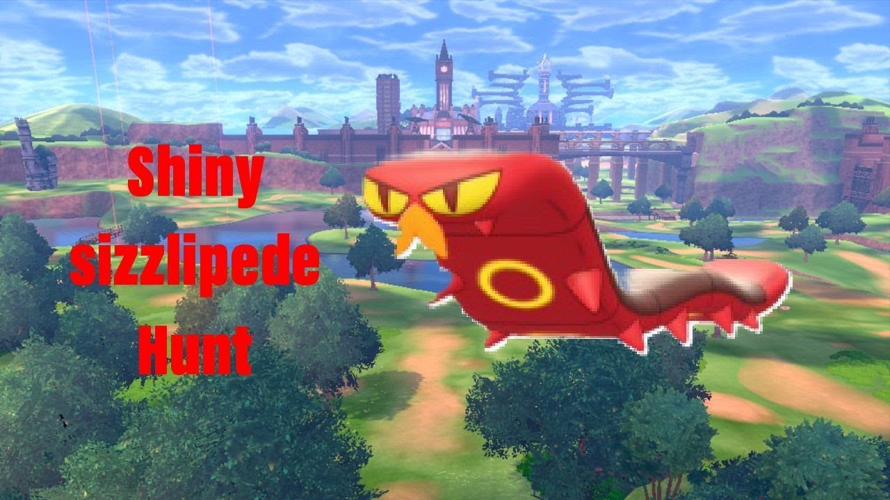 Pokémon Sword and Shield shiny sizzlipede - YouTube