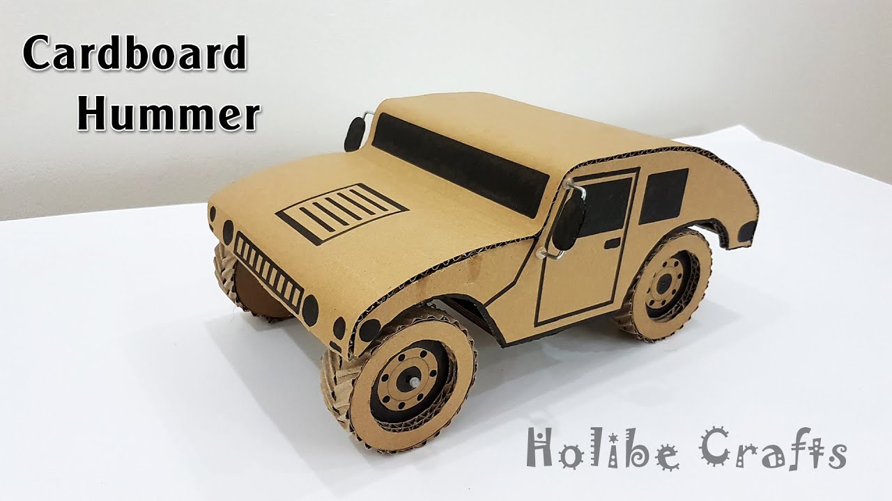 How To Make Amazing RC Hummer From Cardboard - YouTube