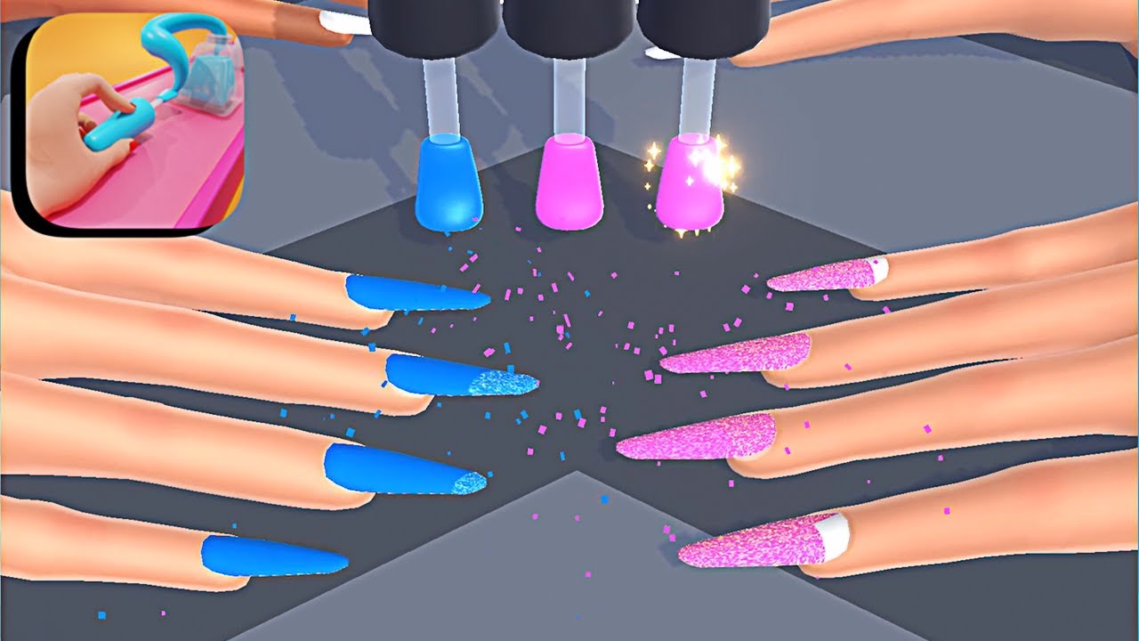 Nail Polish Run - All Levels Gameplay Android,ios (Levels 5-7) - YouTube