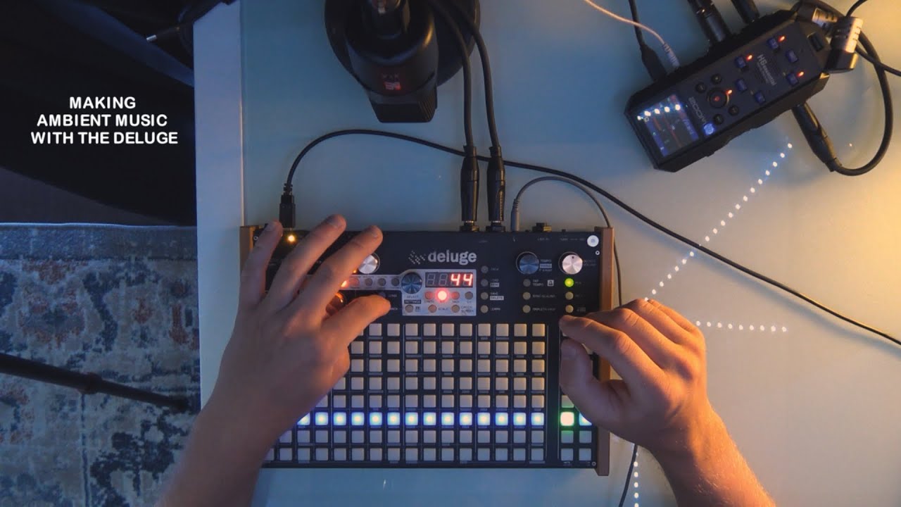 how to make an ambient track on the deluge - YouTube