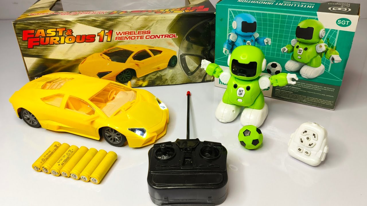 Unboxing a RC Intelligent Robot - Football a Fast & Furious 11 wireless ...