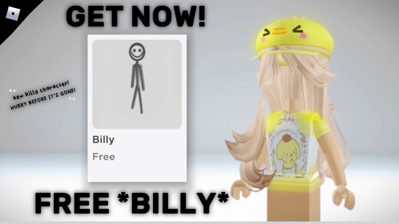 How To Get BILLY UGC BUNDLE for FREE! #BringBackBilly #roblox #free # ...