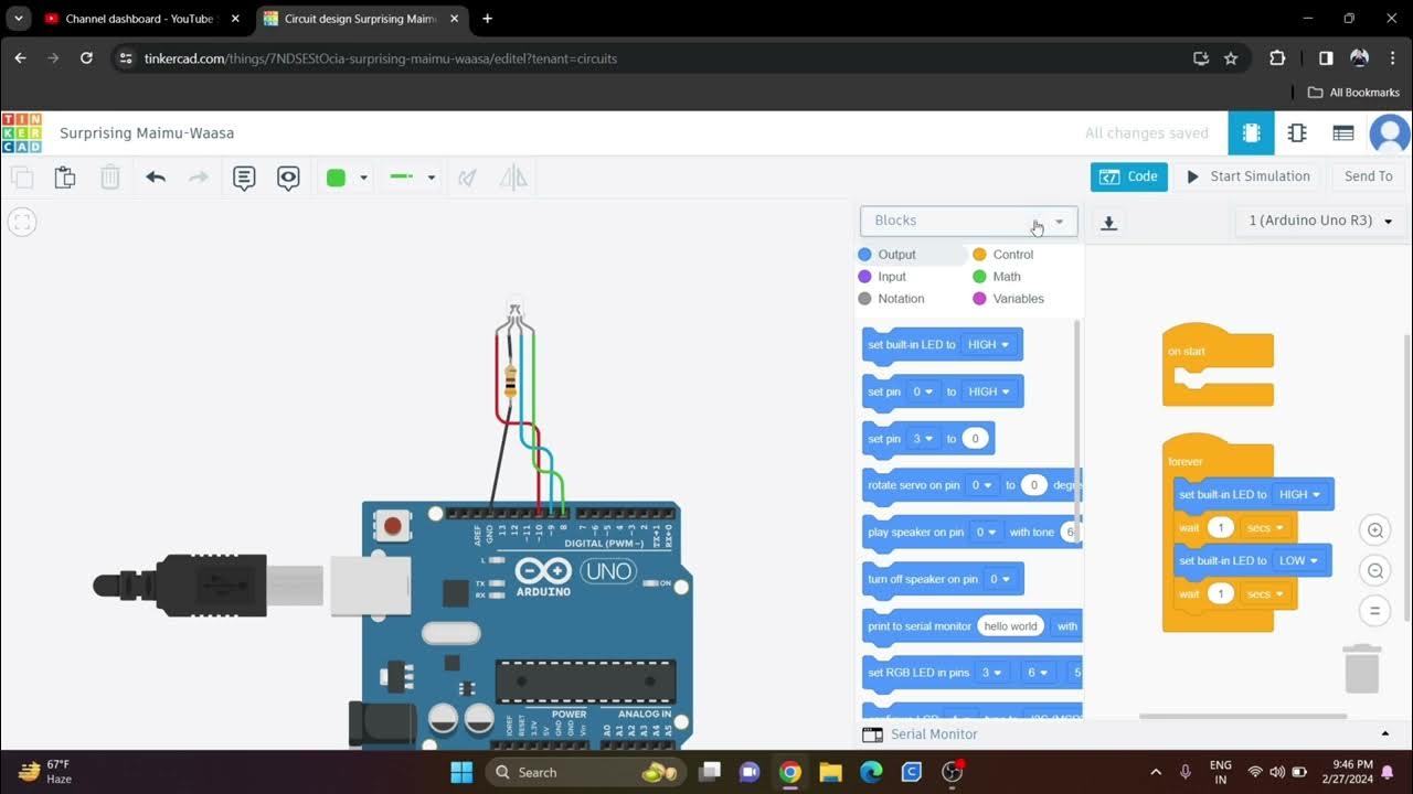 Control RGB LEDs with Arduino | Block Coding | in Hindi #viral #video - YouTube