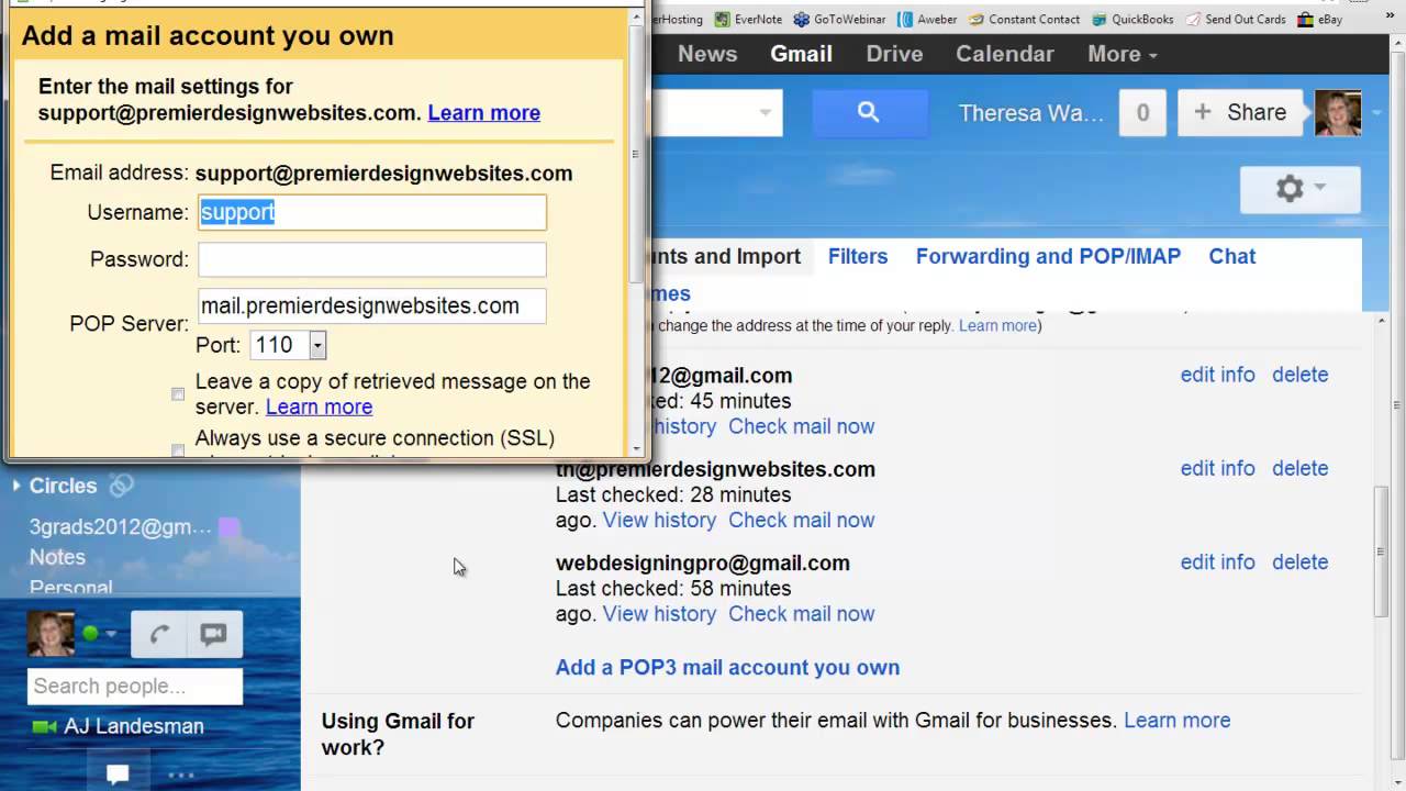 Add Your Email Account To Gmail YouTube Add Your Email Account To Gmail YouTube
