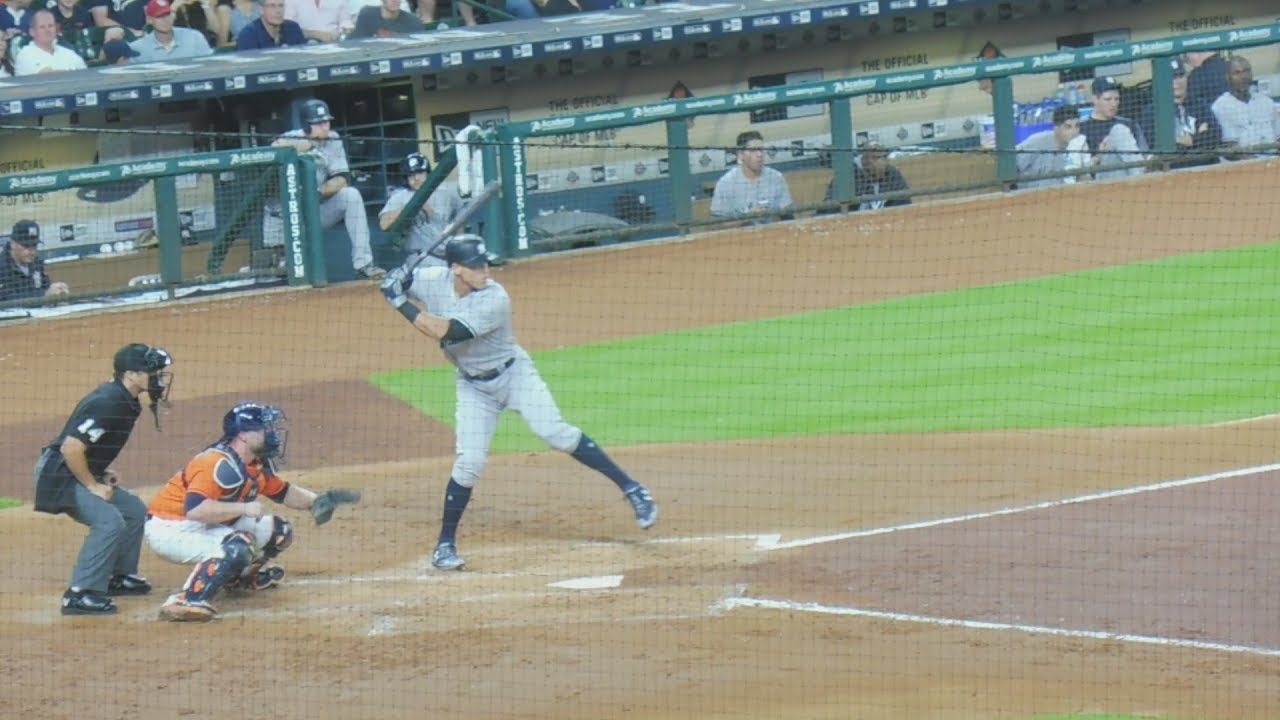 Aaron Judge at bat (2)....Yankees vs. Astros...6/30/17 - YouTube