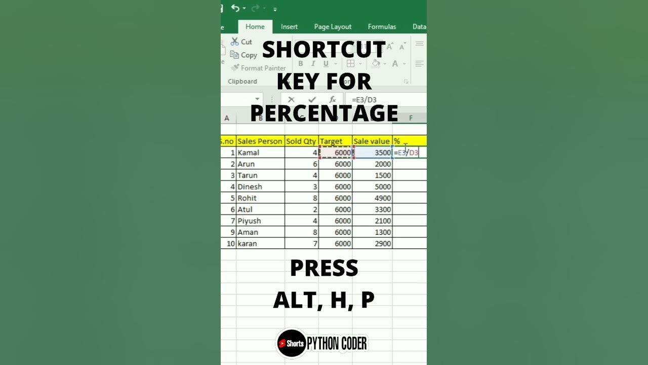 Msexcel Calculate Percentage Python Coder Coding Programming Programmer Pythoncoder