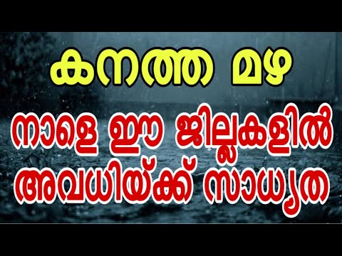BIG NEWS - കനത്ത മഴ എന്ന് മുന്നറിയിപ്പ് . നാളെ അവധി ഉണ്ടോ? #mazha # ...