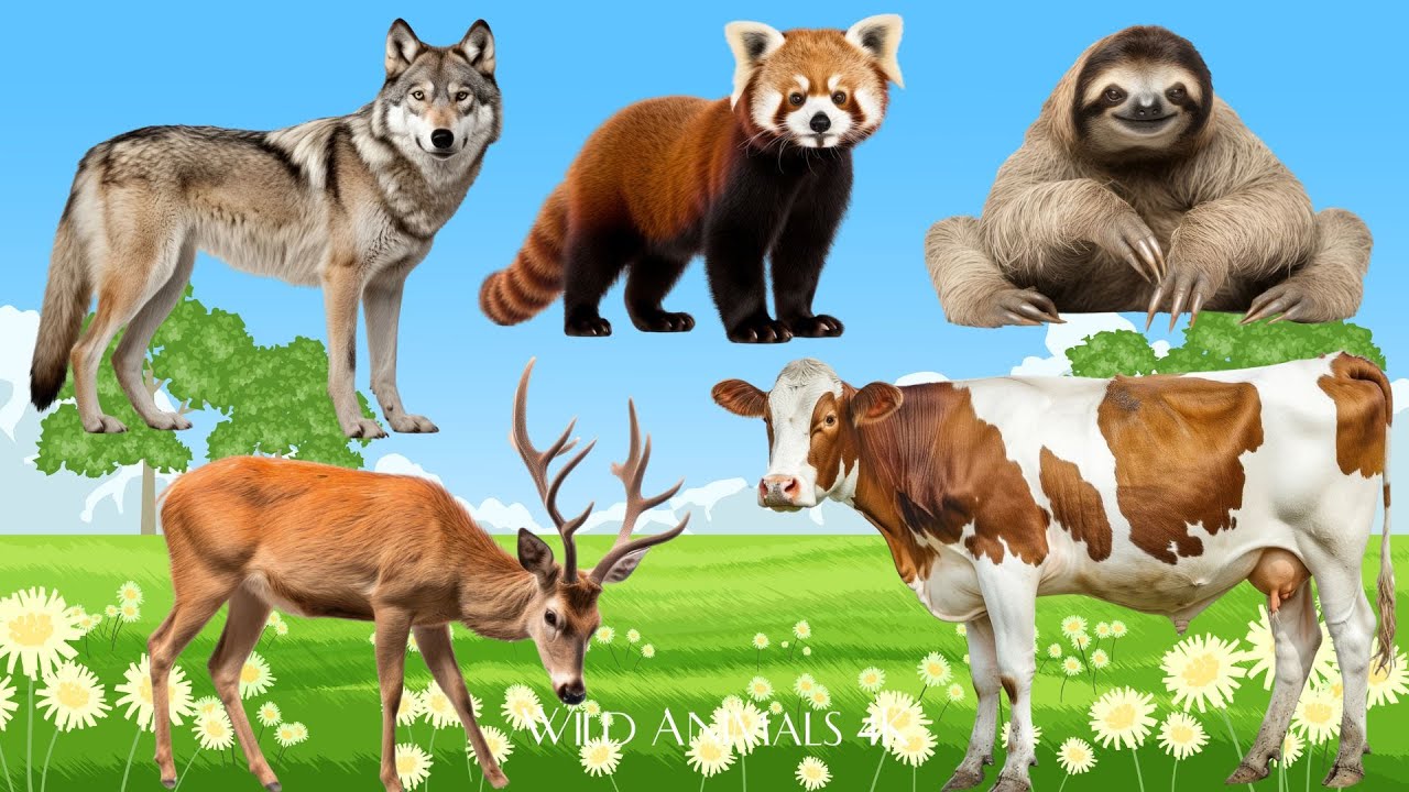 Charming Animal Sound Collection: Wolf, Red Panda, Sloth, Cơ & Deer ...