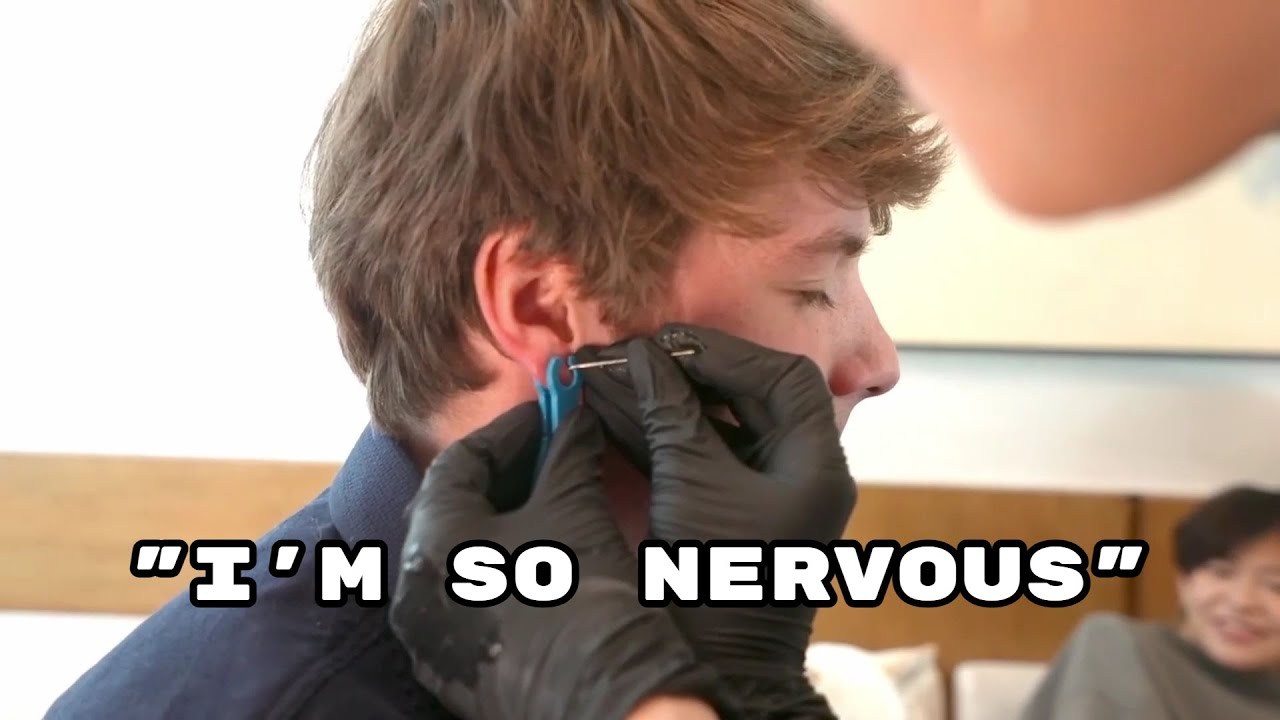 karljacobs Gets His Ears Pierced! - YouTube