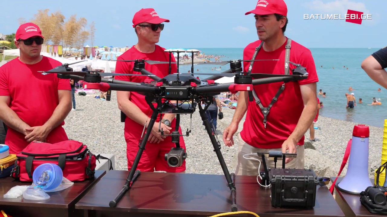 მაშველი დრონი - lifeguard drone demonstration - YouTube