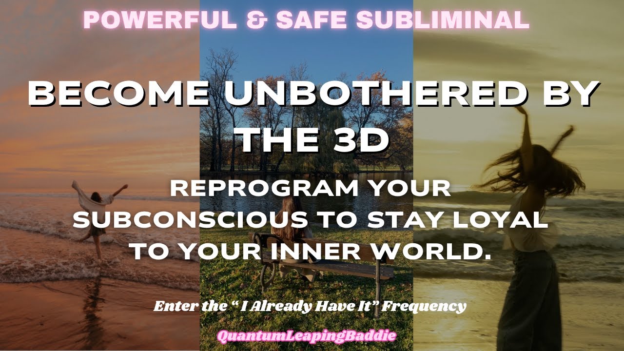 The 3D Doesn’t Matter | Powerful Subliminal To Lock In Inner Knowing ...