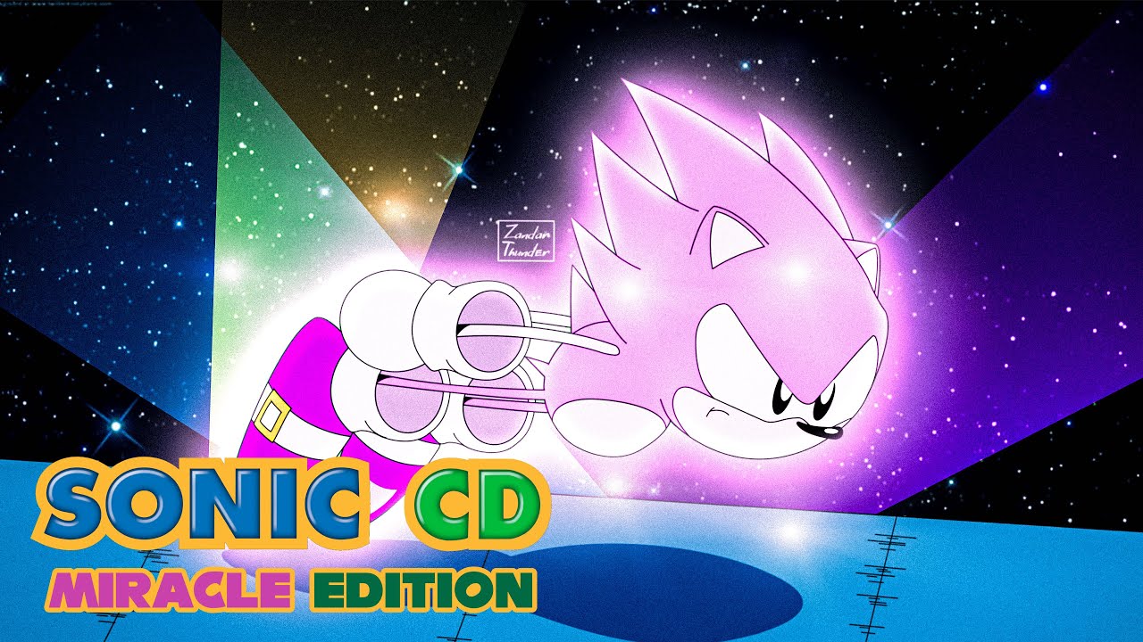 Miracle Sonic Speed Drawing│ Sonic CD: Miracle Edition - YouTube