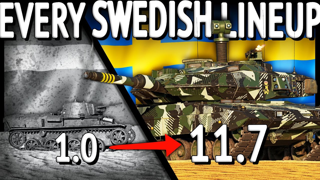 ONE Match With EVERY SWEDISH LINEUP (War Thunder) - YouTube