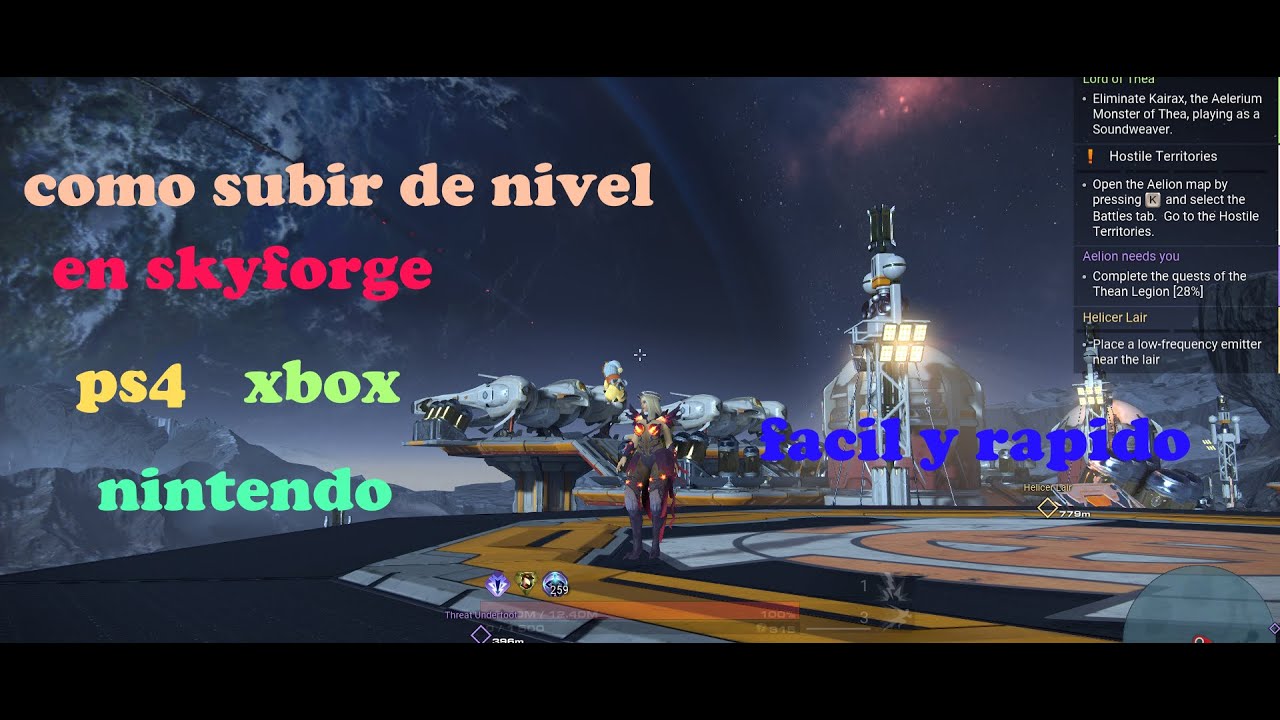 Skyforge Tutorial de como subir rapido de lvl rapido y facil [Xbox Ps4 Nintendo] - YouTube