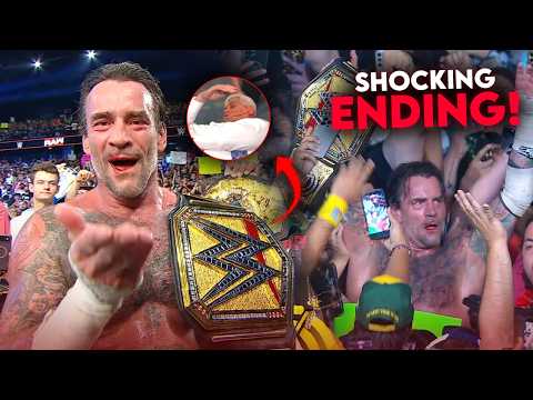 *PLOT TWIST* CM Punk NEW WWE CHAMPION 😱🤯 | SHOCKING ENDING Of RAW | WWE Raw Highlights