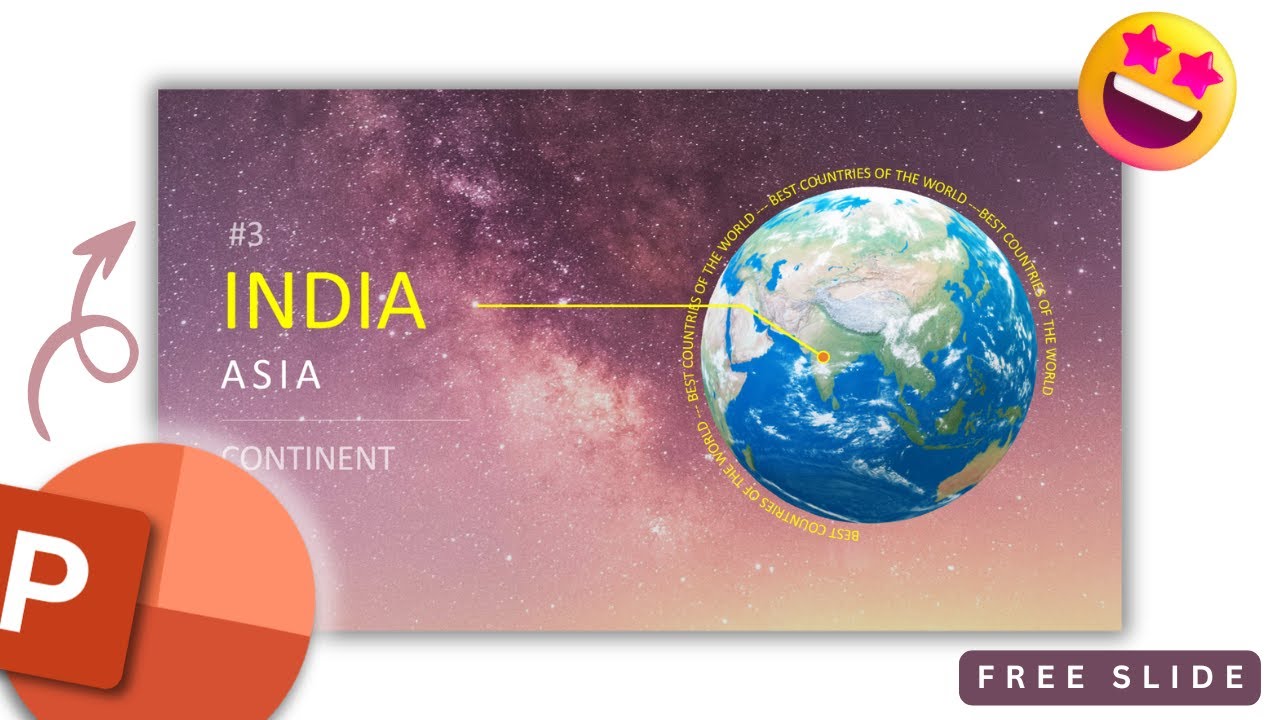 3D PowerPoint Animated World Map Slide + Free slide to download - YouTube