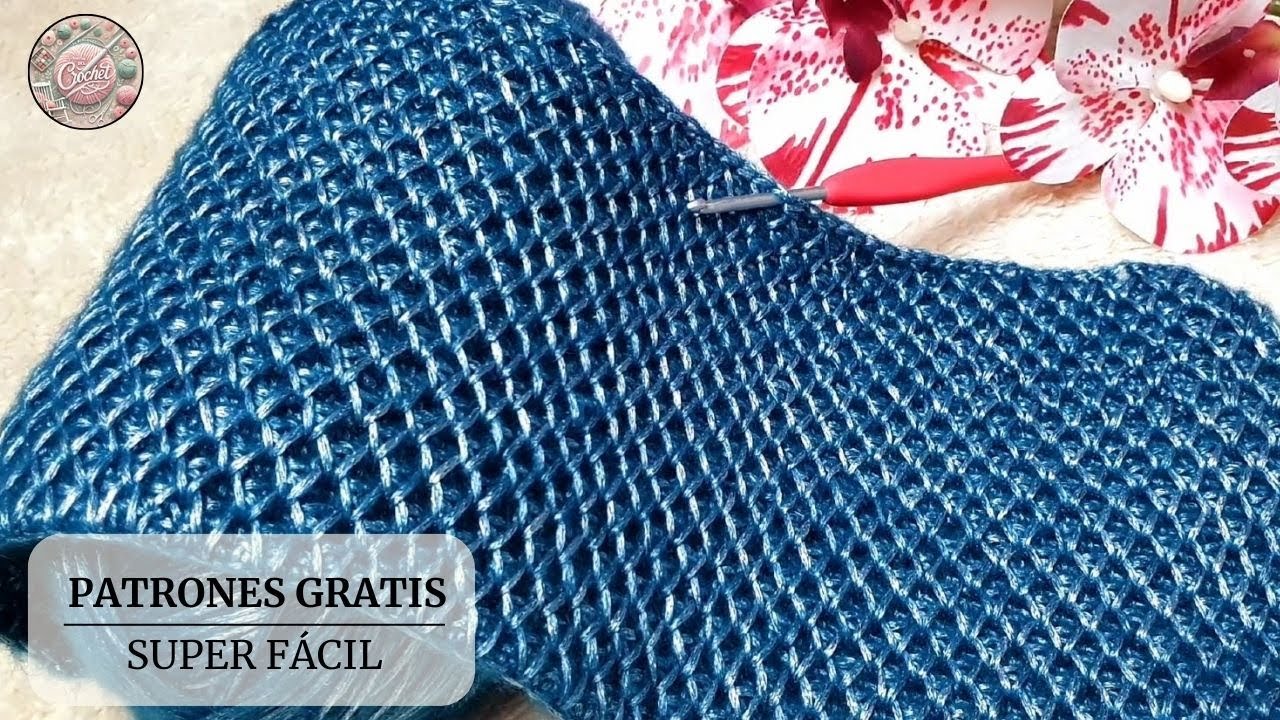 🔥 Patrón de Ganchillo que Debes Conocer. Ideal para Mantas 🛏️ y Bolsos ...