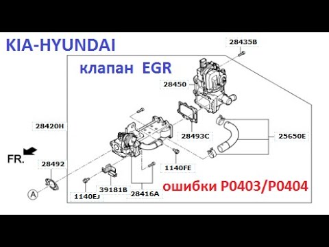 KIA-HYUNDAI CRDI ошибки P0403 и P0404 - YouTube