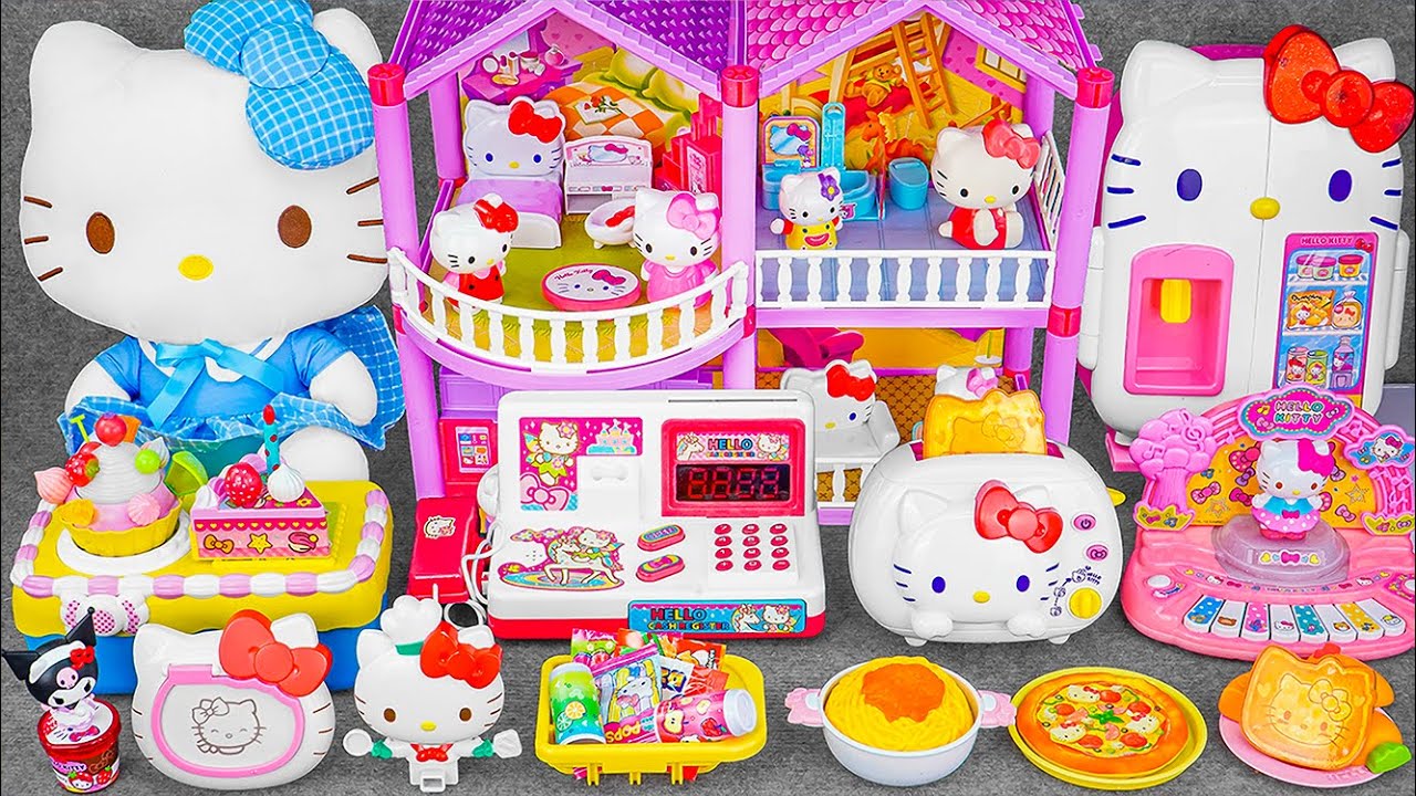 109 Minutes Satisfying With Unboxing Hello Kitty Kitchen Set | Cutee ...