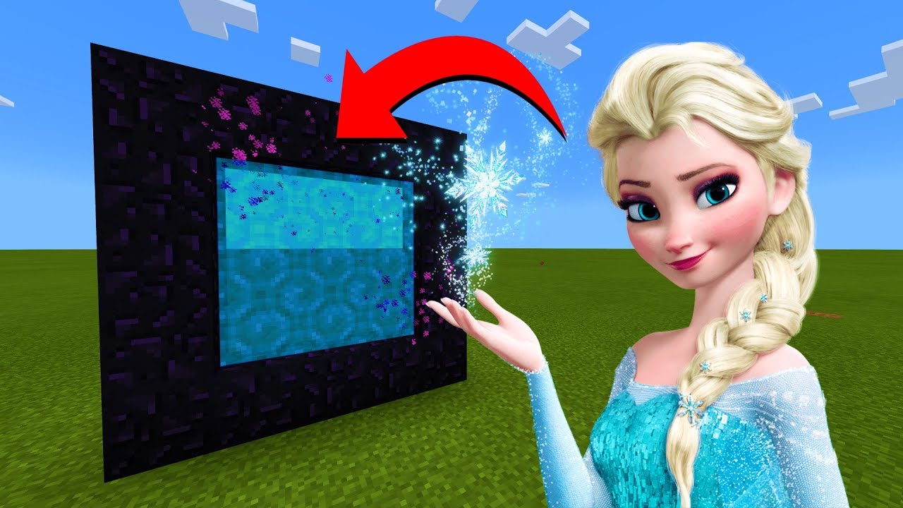 How To Make A Portal To The Elsa Dimension in Minecraft! - YouTube