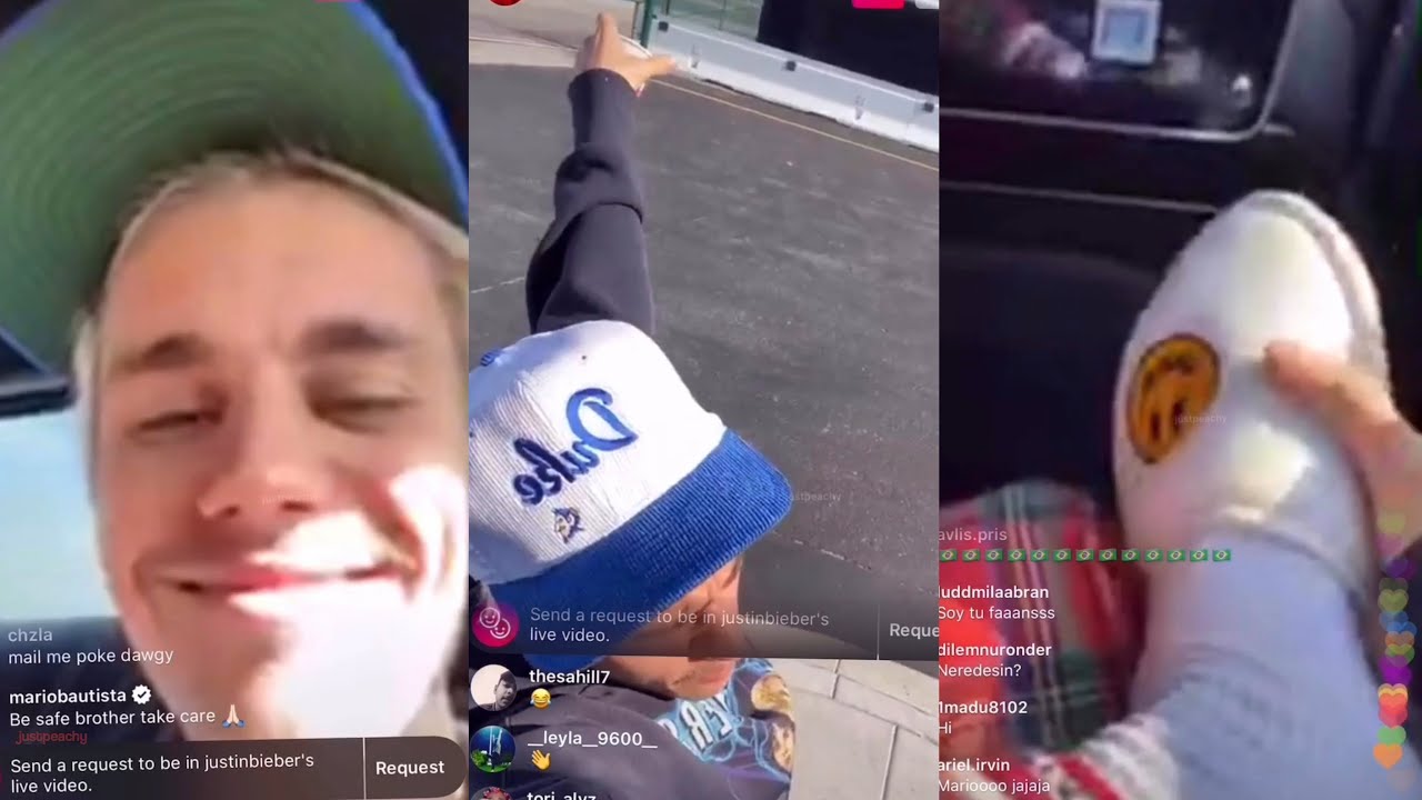 Justin Bieber IG Live 01/ 08/2020 "If You Weren’t So Hot, I Would’ve ...