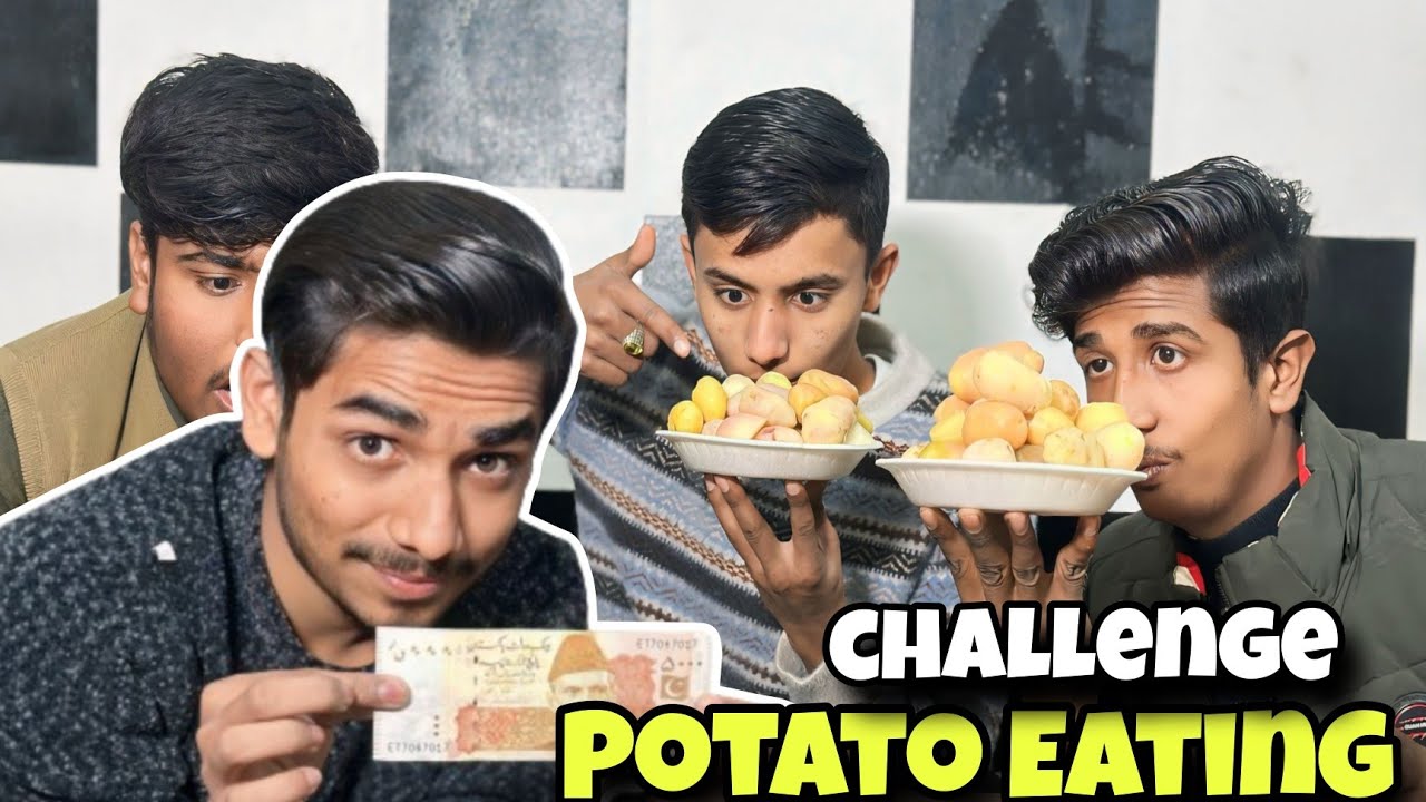 Potato Eating Challenge || Funny Challenge | Comedy video | Chohanvlogs ...