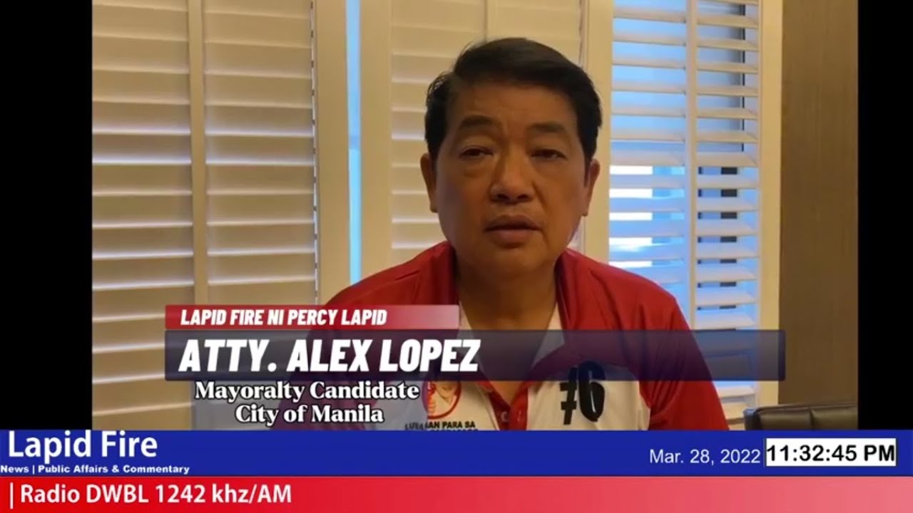 ATTY. ALEX LOPEZ, NANGAKONG IBABALIK ANG DIVISORIA MARKET SA VENDORS ...