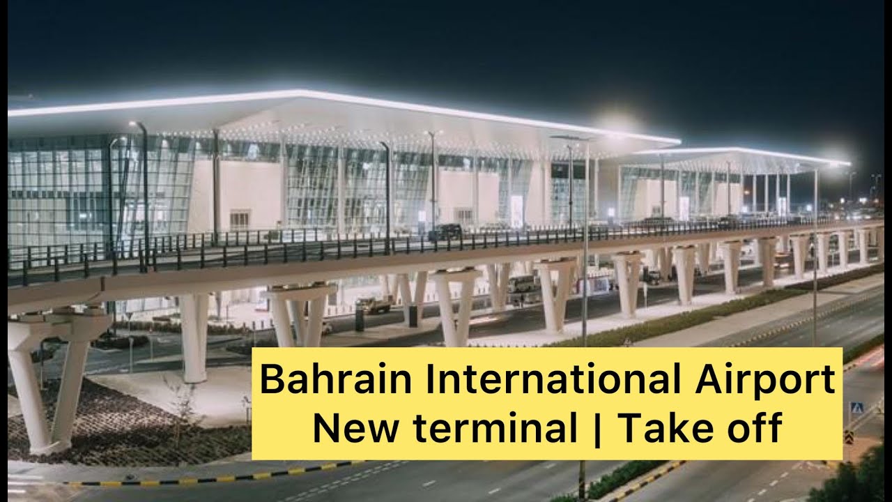 Flight Take Off Bahrain to Dubai | New Terminal | Night view - YouTube