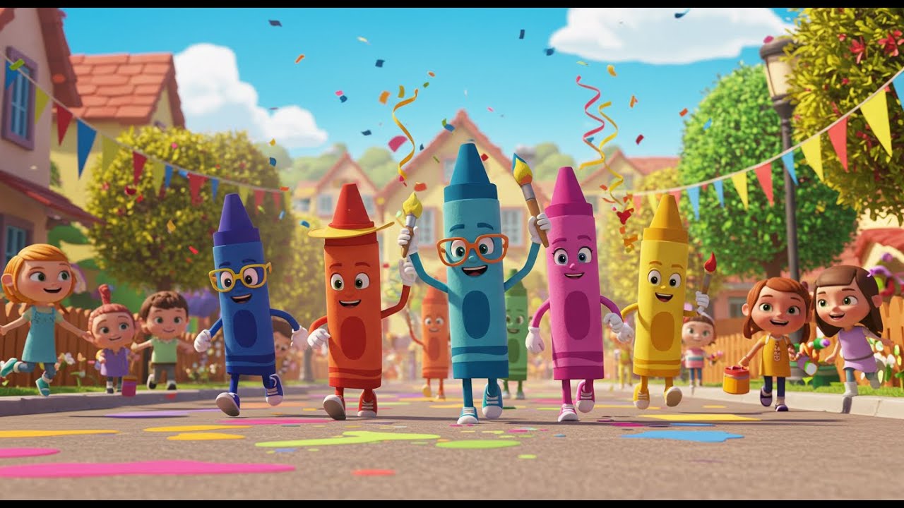 Crayon Parade | Colorful Dancing Crayons and Creative Fun for Kids ...