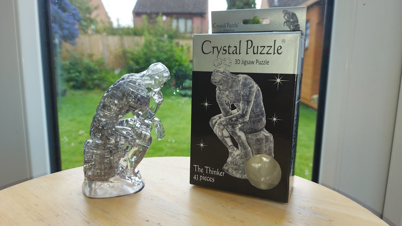 Crystal Puzzle - The Thinker 43 Pieces - YouTube